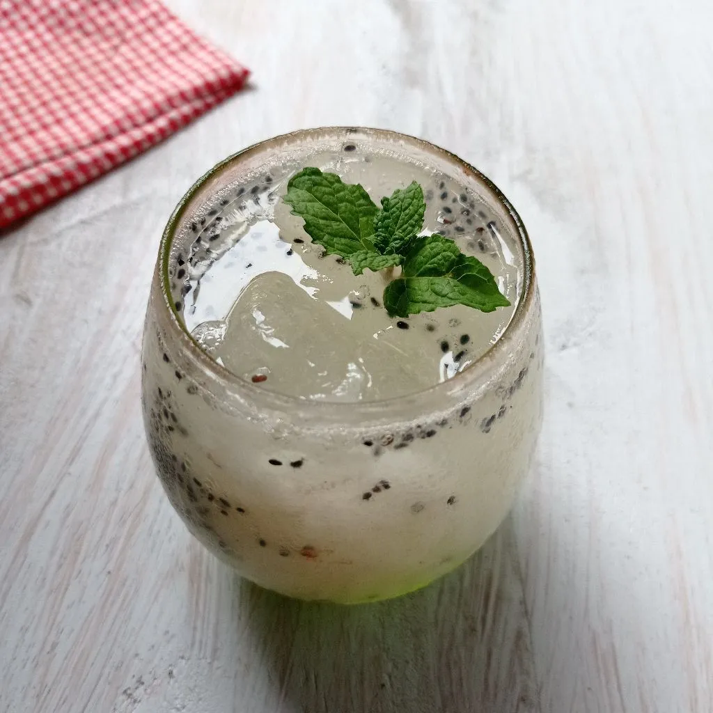 Resep Es Kelapa Sirup Melon Sederhana Rumahan Di Yummy App