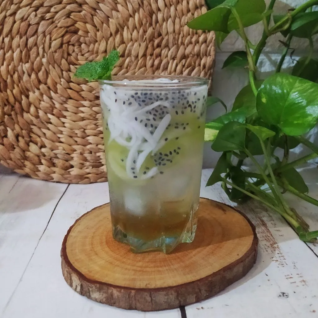 Resep Es Serut Melon Kelapa Kw Sederhana Rumahan Dari Vhita Hani