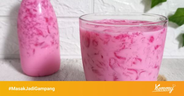 Resep Es Lumut Buah Naga Sederhana Rumahan Di Yummy App