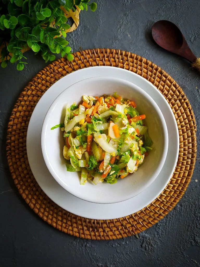 Resep Tumis Telur Wortel Dan Sawi Sederhana Rumahan Di Yummy App
