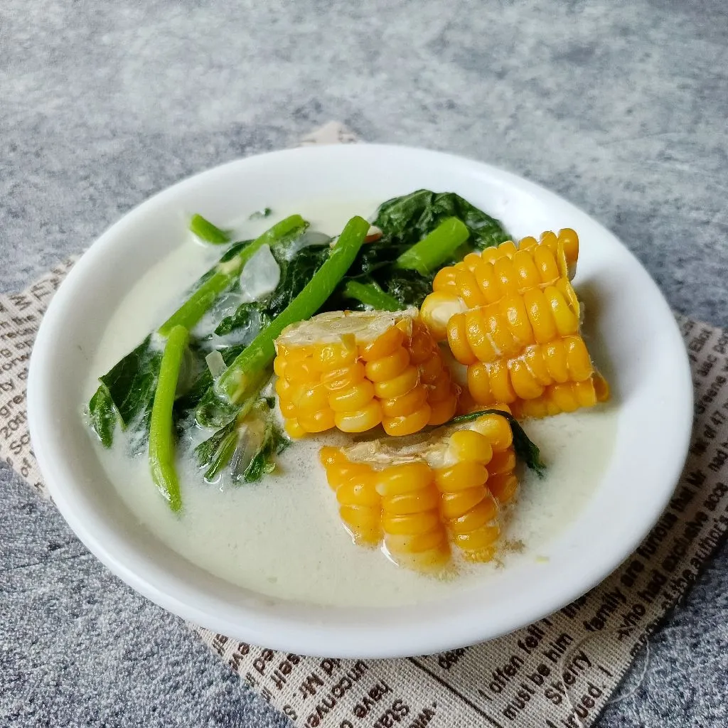 Resep Sayur Santan Bayam Jagung Sederhana Rumahan Di Yummy App