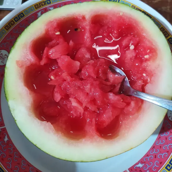 Resep Semangka Telang Ice Float Sederhana Rumahan Di Yummy App