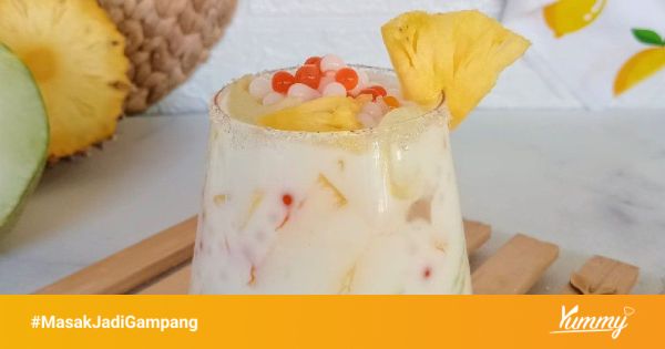 Resep Es Buah Nanas Melon Sederhana Rumahan Di Yummy App