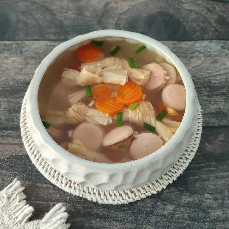 Resep Sup Kembang Tahu Wortel Sosis Sederhana Rumahan Di Yummy App