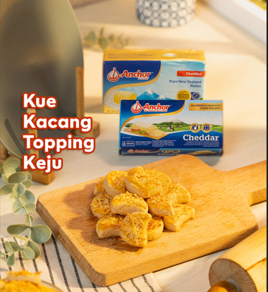 Resep Kue Kacang Topping Keju Mudah dan Cepat