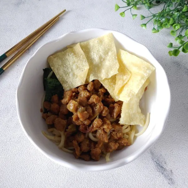 Resep Mie Ayam Daging Nabati Sederhana Rumahan di Yummy App