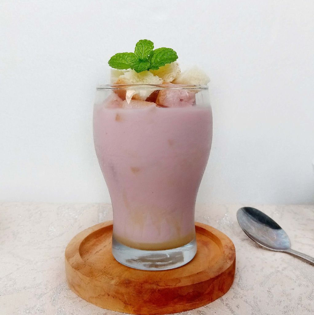 Resep Es Roti Susu Taro Sederhana Rumahan di Yummy App