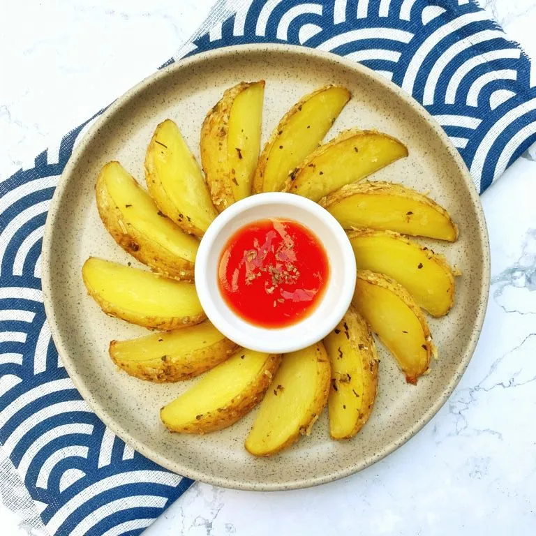 Resep Kentang Panggang Oven Potato Wedges Sederhana Rumahan di Yummy App
