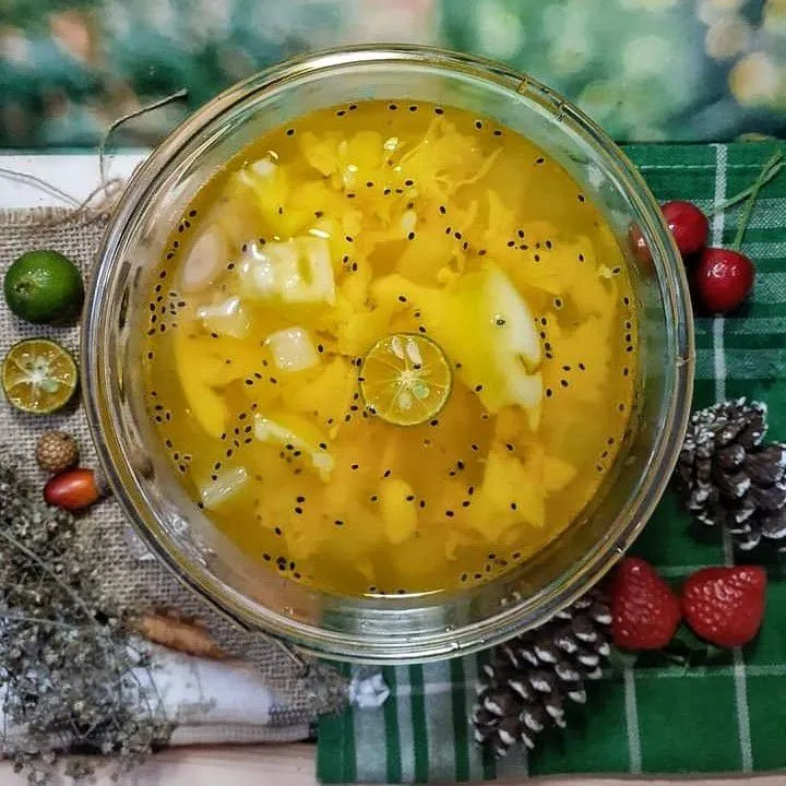 Resep Es Jeruk Jelly Kelapa Muda Sederhana Rumahan Di Yummy App