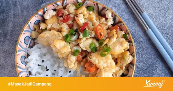 Resep Rice Bowl Tumis Tahu Telur Sederhana Rumahan Di Yummy App
