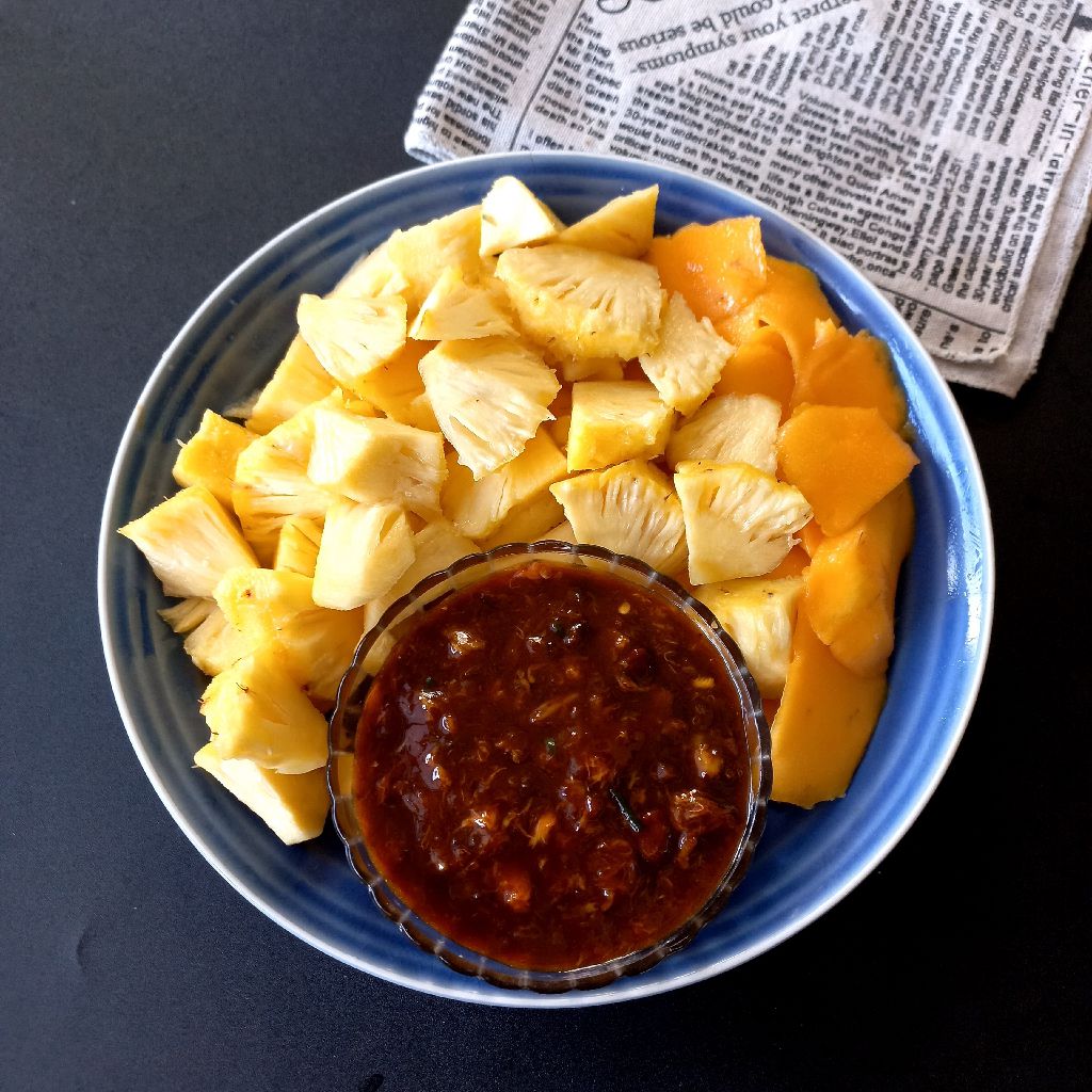Resep Rujak Nanas dan Mangga Sederhana Rumahan di Yummy App