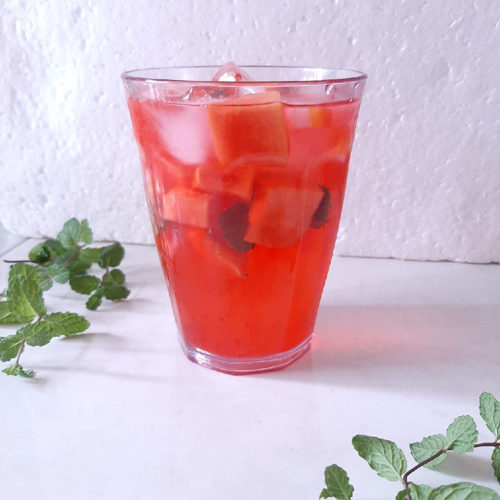 Resep Es Pepaya Nata Mint Sederhana Rumahan di Yummy App