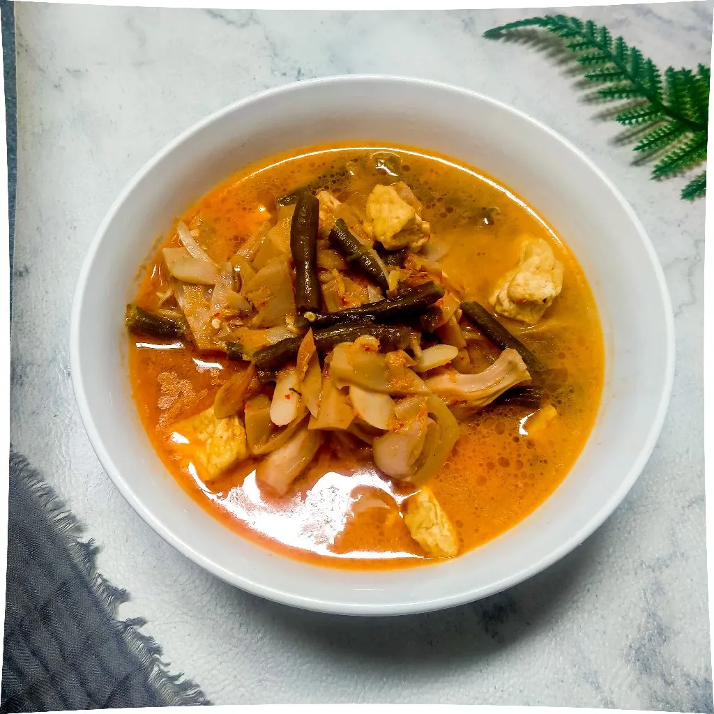 Resep Lodeh Tewel Kacang Panjang Ebi Sederhana Rumahan di Yummy App