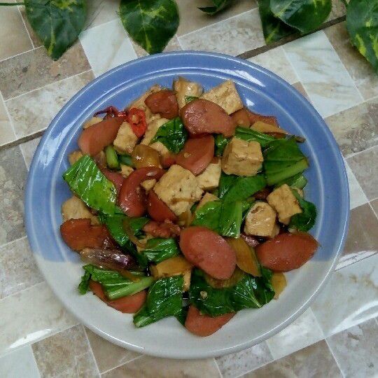 Resep Cah Tahu Sosis Sawi Kecap Tiram Sederhana Rumahan Di Yummy App