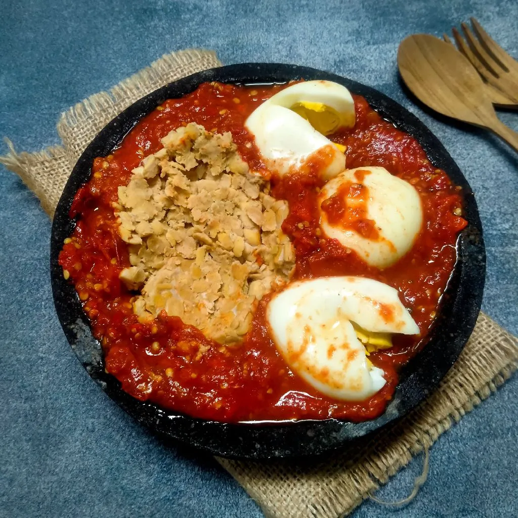 Resep Penyetan Tempe Telur Sambal Kukus Sederhana Rumahan di Yummy App