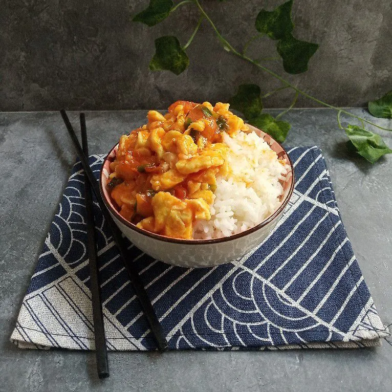Resep Rice Bowl Telur Tomat Sederhana Rumahan Di Yummy App