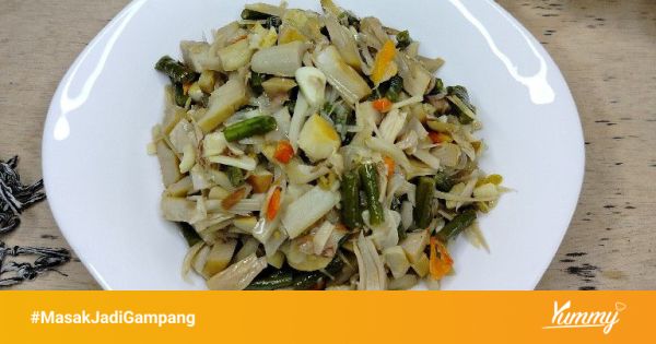 Resep Oseng Tewel Kacang Panjang Sederhana Rumahan Di Yummy App