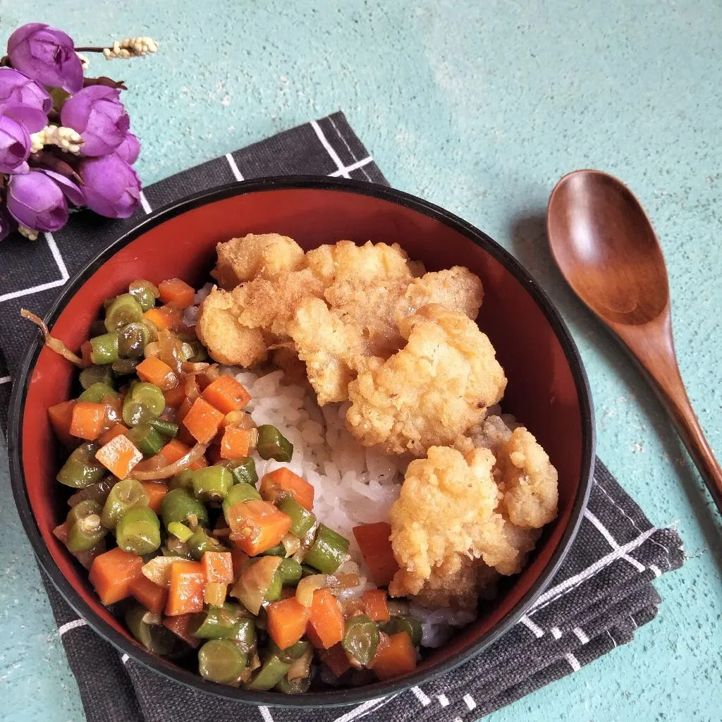 Resep Rice Bowl Kulit Ayam Crispy Sederhana Rumahan Di Yummy App