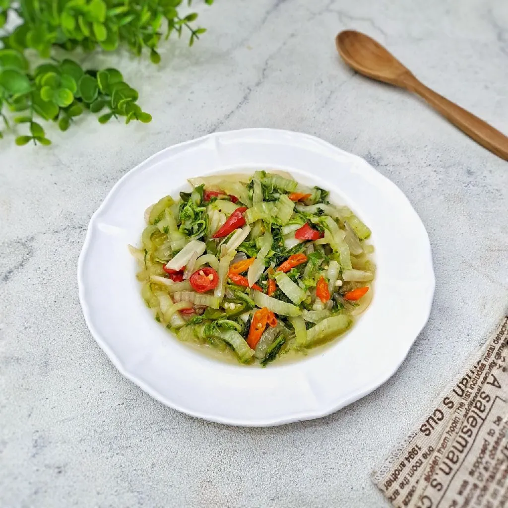 Resep Tumis Pedas Sawi Putih Sederhana Rumahan Di Yummy App
