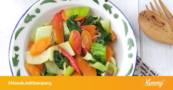 Resep Pokcoy Wortel Masak Saus Tiram Sederhana Rumahan Di Yummy App