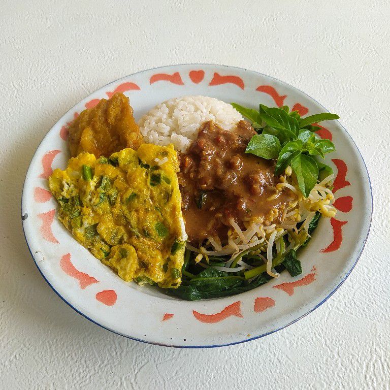 Resep Nasi pecel telur dadar Sederhana Rumahan di Yummy App