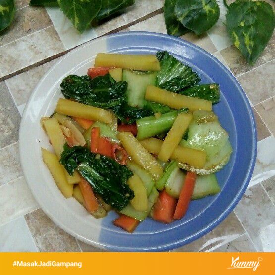 Resep Tumis Kentang Wortel Pokcoy Sederhana Rumahan Di Yummy App