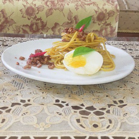 Resep Egg Korma Pasta With Tempe Crumble Sederhana Rumahan di Yummy App