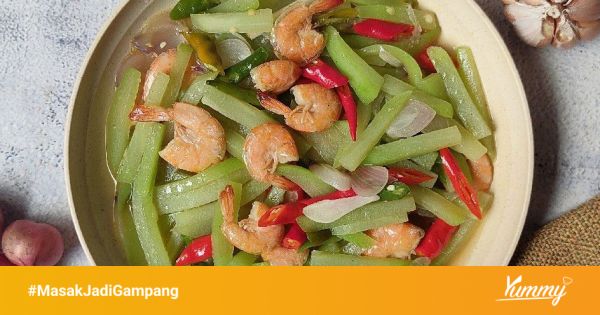 Resep Tumis Udang Labu Siam Sederhana Rumahan Di Yummy App