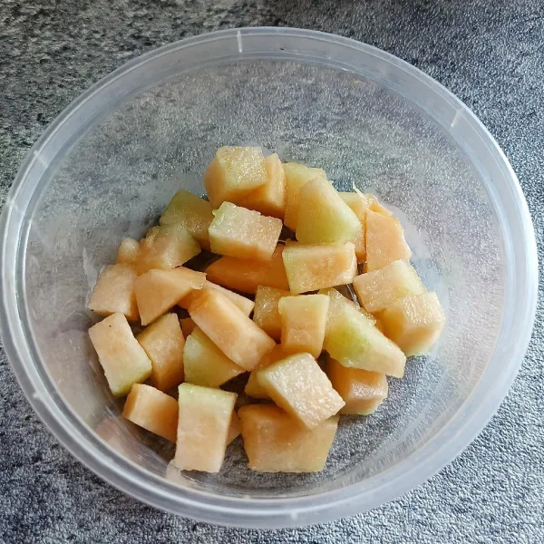 Resep Es Melon Susu Sederhana Rumahan Di Yummy App