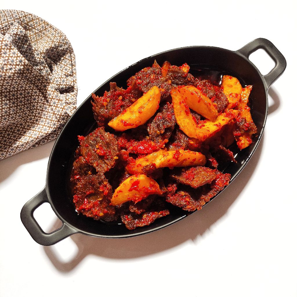 Resep Dendeng kentang balado Sederhana Rumahan di Yummy App