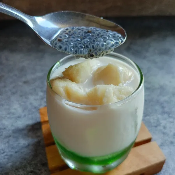 Resep Es Tape Susu Sirup Melon Sederhana Rumahan Di Yummy App