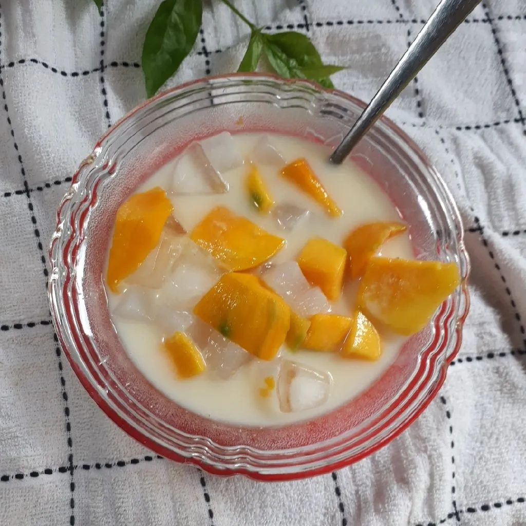 Resep Es Mangga Nata Sederhana Rumahan di Yummy App