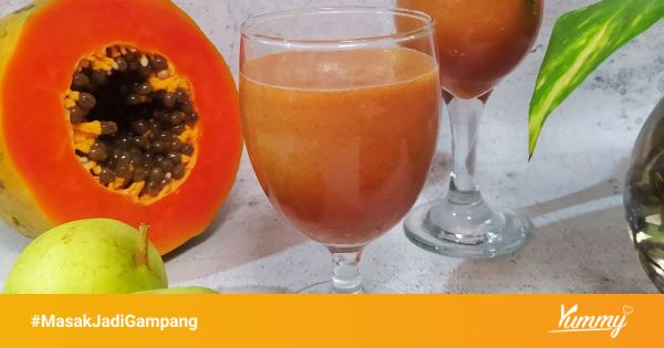 Resep Smoothies Pepaya Apel Sederhana Rumahan Di Yummy App