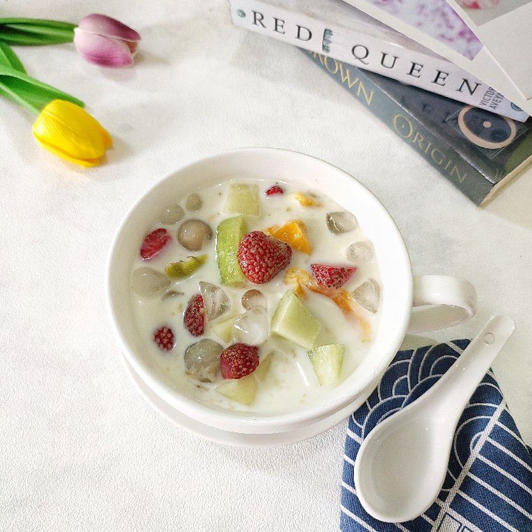 Resep Es Buah Susu Sederhana Rumahan di Yummy App