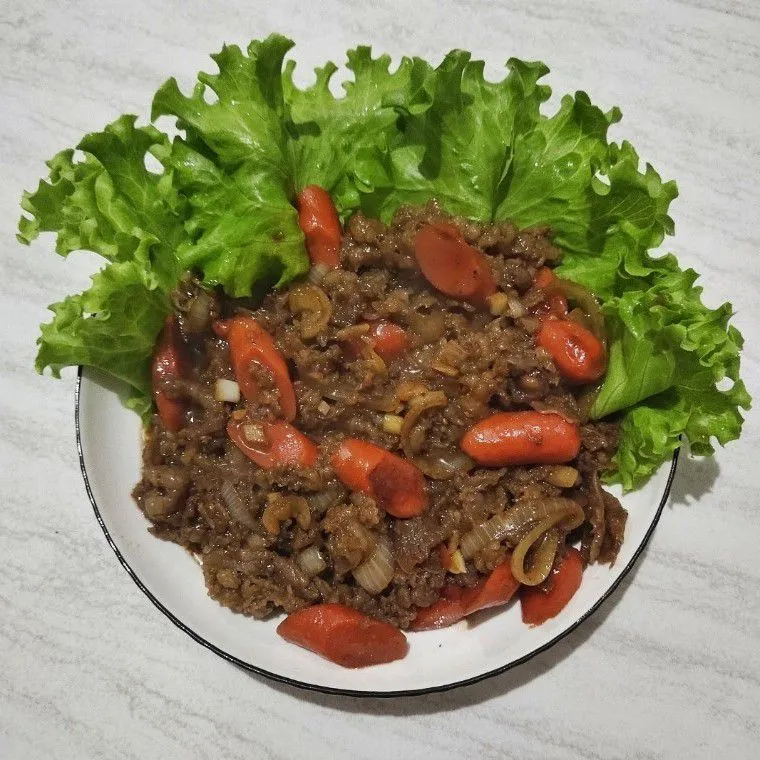 Resep Beef Slice And Sosis Saus Barbeque Sederhana Rumahan Di Yummy App
