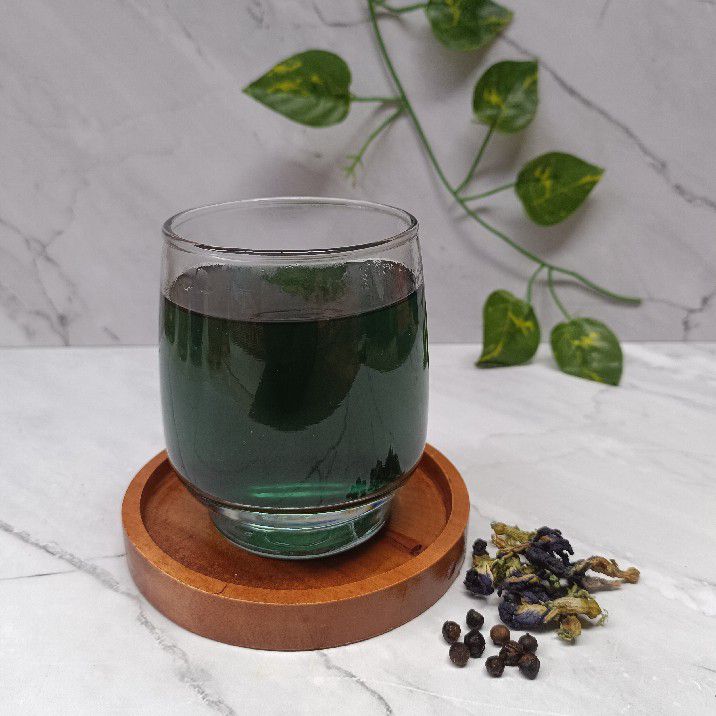 Resep Teh Telang Jahe Serai Lada Hitam Sederhana Rumahan di Yummy App