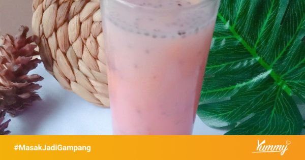 Resep Es Selasih Melon Sederhana Rumahan Di Yummy App