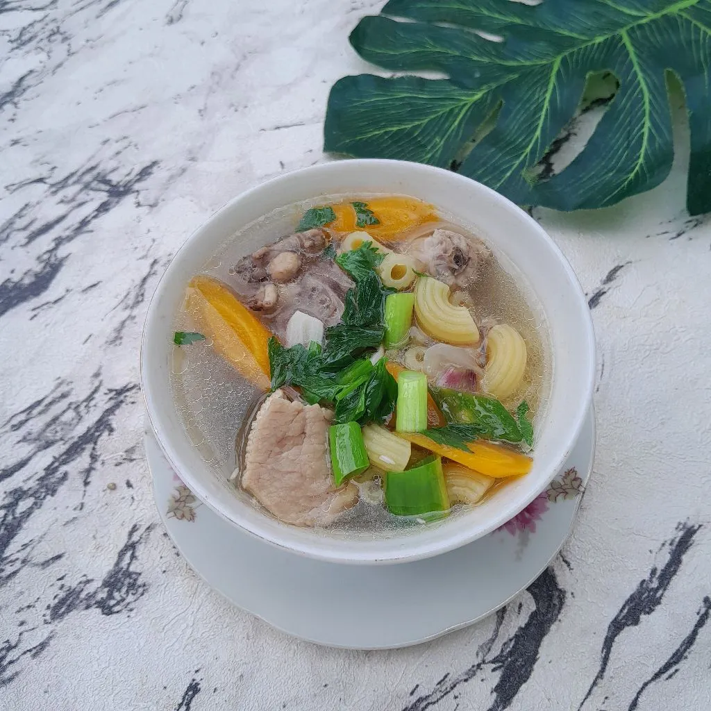 Resep Sup Makaroni Ayam Wortel Sederhana Rumahan Di Yummy App