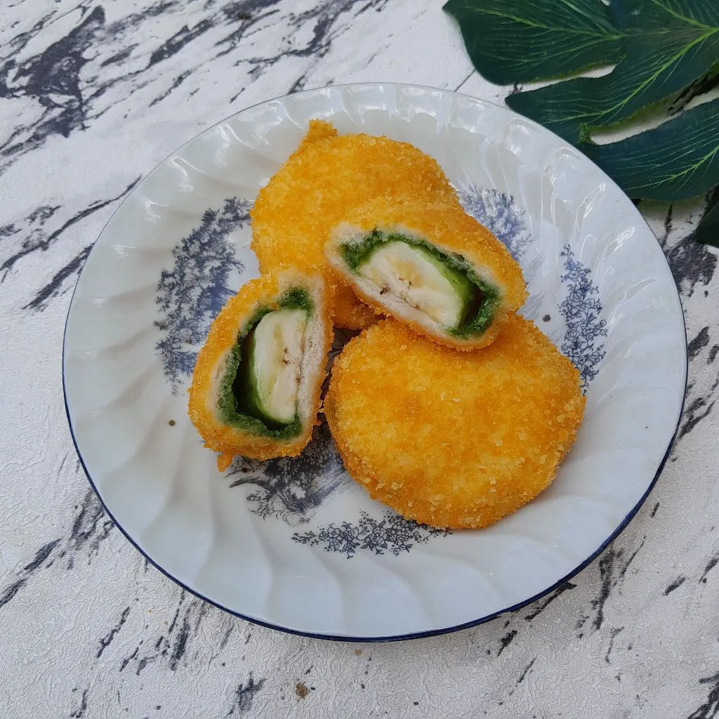 Resep Roti Krispy Isi Pisang Green Tea Sederhana Rumahan Di Yummy App