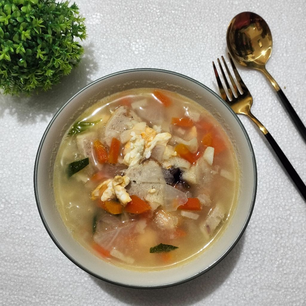 Resep Kuah Lobak Wortel Chicken Eggroll Sederhana Rumahan di Yummy App