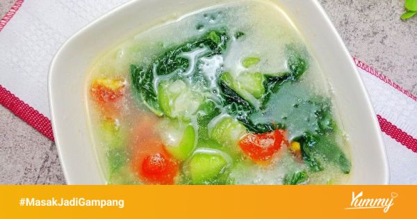 Resep Sayur Bening Oyong Bayam Sederhana Rumahan Di Yummy App