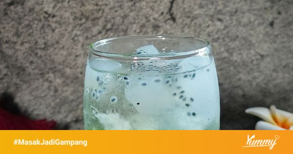 Resep Es Sirup Nata De Coco Selasih Sederhana Rumahan Di Yummy App