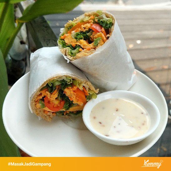 Resep Wrap Salad Sederhana Rumahan Di Yummy App