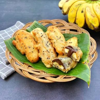 pisang goreng wijen