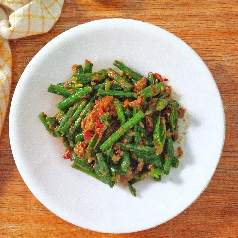 Resep Pencok Kacang Panjang Sederhana Rumahan Di Yummy App