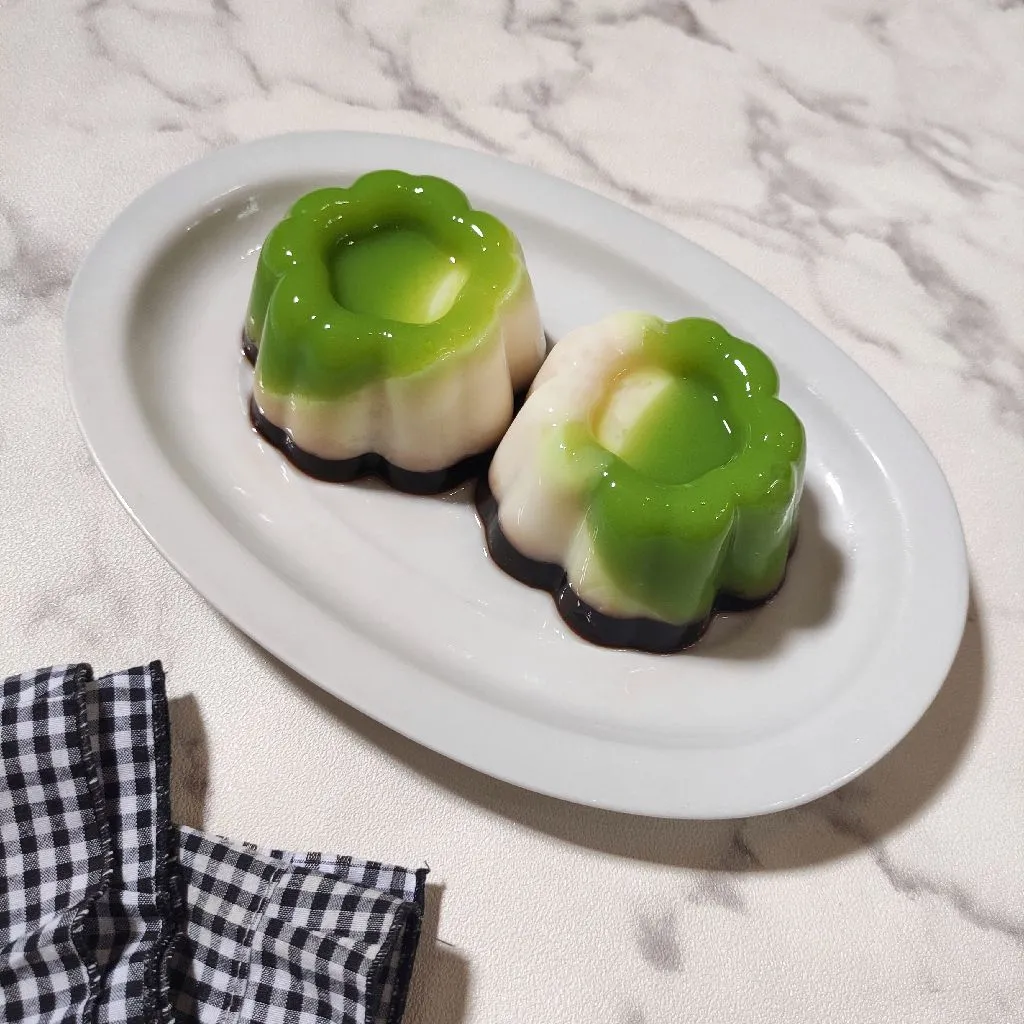 Resep Puding Susu Matcha Coklat Sederhana Rumahan Di Yummy App