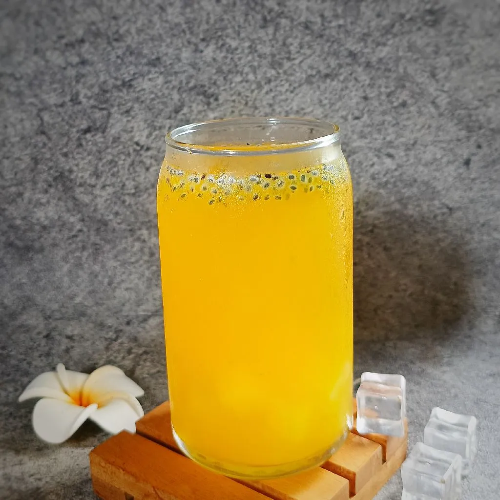 Resep Es Sirup Jeruk Nata Selasih Sederhana Rumahan Di Yummy App