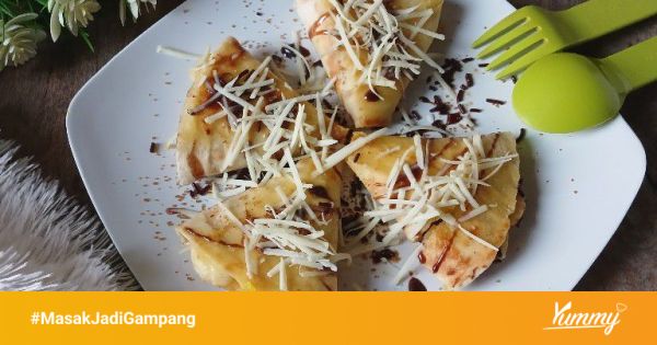 Resep Banana Choco Cheese Tortilla Sederhana Rumahan Di Yummy App