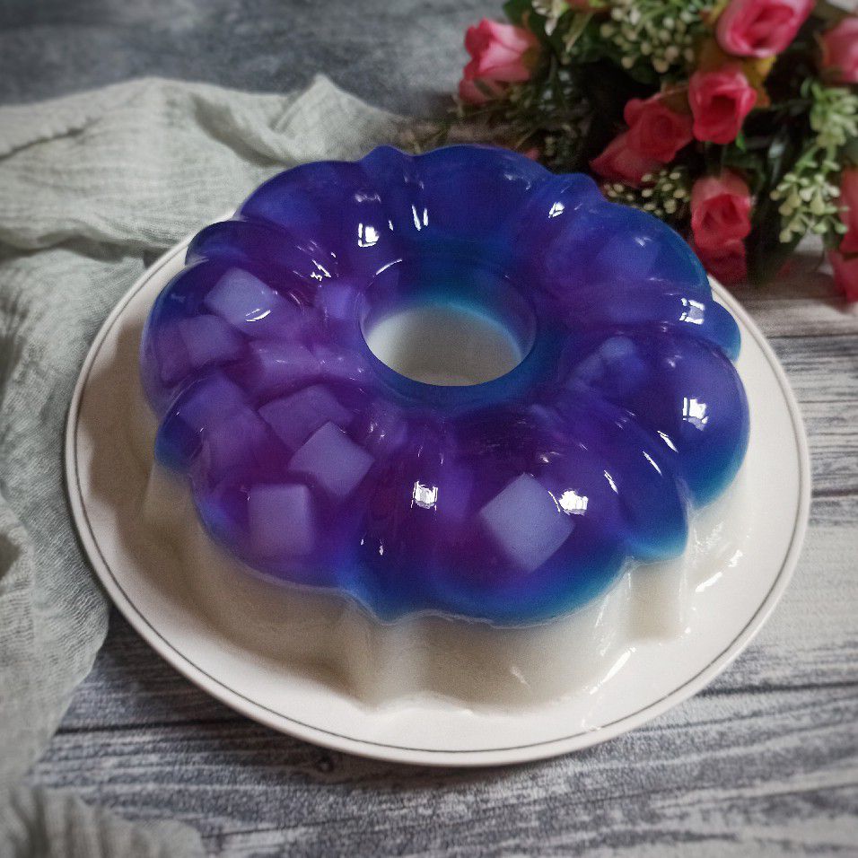 Resep Puding Santan Lapis Bunga Telang Sederhana Rumahan di Yummy App