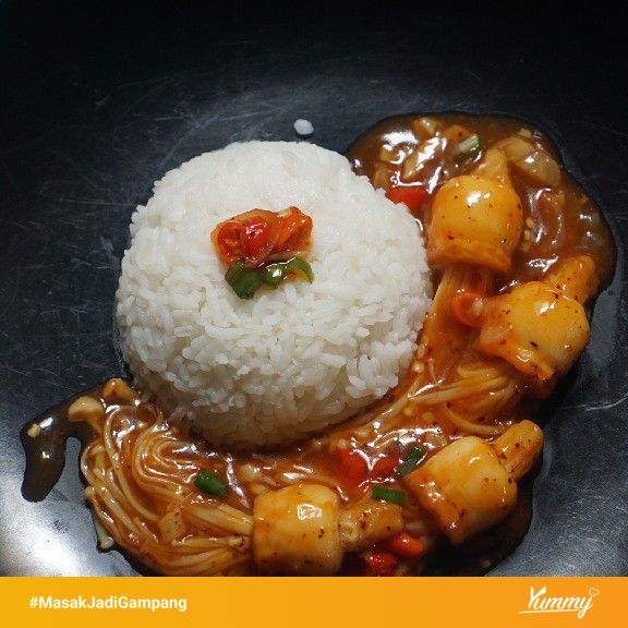Resep Enoki Chikuwa Asam Pedas Sederhana Rumahan Di Yummy App